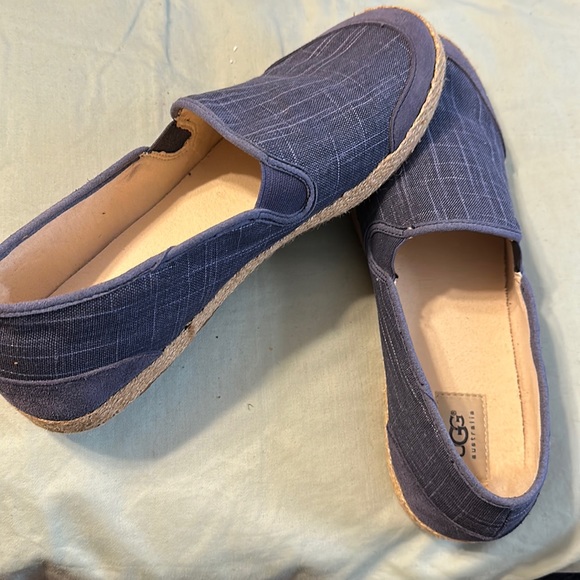 UGG | Shoes | Ugg Canvas Flats Denim Material New | Poshmark